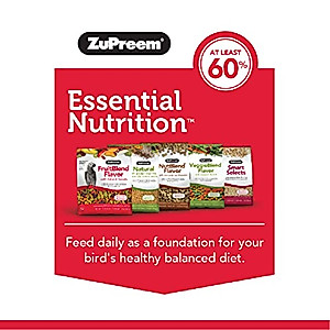 ZuPreem FruitBlend Flavor Pellets Bird Food for Parrots and Conures, 3.5 lb - Daily Blend Made in USA for Caiques, African Greys, Senegals, Amazons, Eclectus, Small Cockatoos