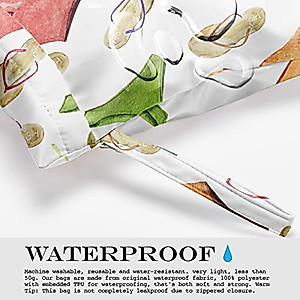 zcyxuuw Wet Bag, Wet Dry Bag, Wet Bag for Swimsuit, Travel, Beach, Pool, Diapers, Dirty Yoga Gym Clothes, Makeup Bag, Waterproof Reusable Beach Bag Ocean Decor Starfish Sea Horse Anchor