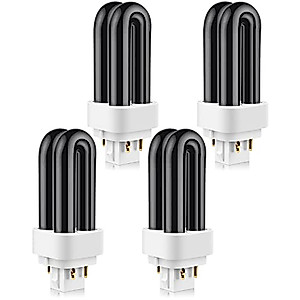 4 Pack 41050 7W Replacement Bulbs for Dynatrap DT1050 DT1100 DT1250, 1/2 Acre Replacement Bulb U Shape Replacement Bulbs Light for DynaTrap