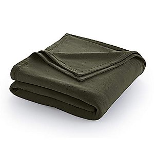Martex Super Soft Fleece Blanket - Twin, Warm, Lightweight, Pet-Friendly, Throw for Home Bed, Sofa & Dorm - Basil