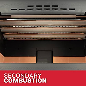 Ashley Hearth AW2520E-P 2,500 Sq. Ft. EPA Certified Pedestal Wood Burning Stove, Medium, Black