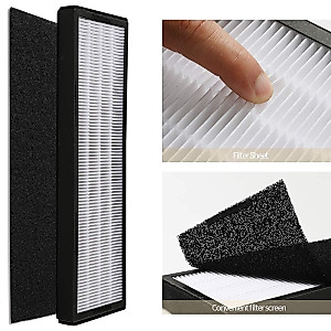 Gazeer FLT4825 HEPA Filter B Replacement Compatible with G-Guardian AC4825 AC4300 AC4800 AC4900 AC4850,4 H13 True HEPA Filters+4 Carbon Pre-Filters