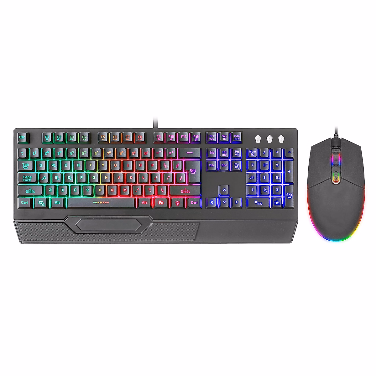 Sentry Industries Inc. HPXKX200 Gaming Keyboard + Mouse 2 Pack Black