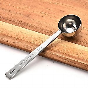 IZELOKAY 401 Coffee Scoop, Stainless Steel 1 Table Spoon