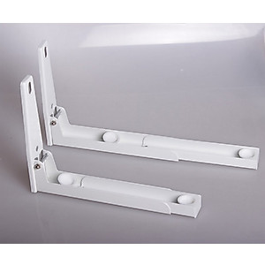 eoocvt Foldable Stretch Shelf Rack Wall Mount Kitchen Microwave Oven Stand Bracket