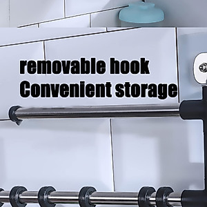 Multifunctional Organizer Wall Mounted Swivel Kitchen Utensil Holder 3 Tiers Towel Rack Hanging Storage Rack No Drilling Towel Holders for Bathroom Kitchen Cabinet Inside Wall Mounted