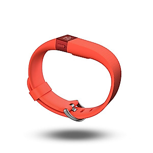 Fitbit Charge HR Wireless Activity Wristband (Tangerine, Large (6.2 - 7.6 in)) (Renewed)