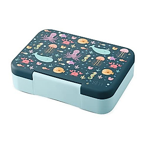 Simple Modern Bento Lunch Box for Kids | BPA Free, Leakproof, Dishwasher Safe | Lunch Container for Girls, Toddlers | Porter Collection | 5 Compartments | Under the Sea
