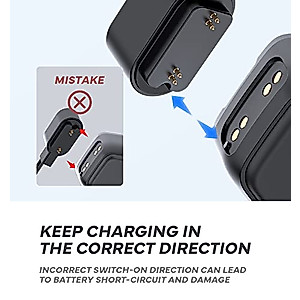 Bone Conduction Headphones Bluetooth IPX8 Waterproof Swimming Headphones, 16G MP3 Player 2 Pack Magnetic Charging Cables Wireless Open-Ear Headphones Bluetooth 5.1 with Mic for Running Driving, Orange