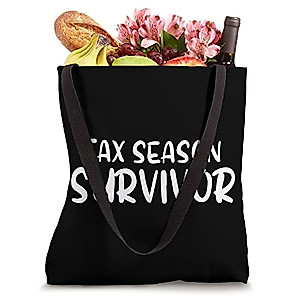 Tax Season Survivor Funny CPA Accountant Tote Bag