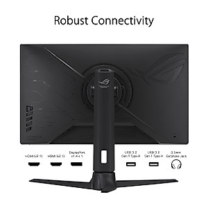 ASUS ROG Strix 27” 1440P Gaming Monitor (XG27AQMR) - 27”, QHD (2560 x 1440), Fast IPS, 300Hz, 1ms, G-SYNC Compatible, FreeSync Premium Pro, Extreme Low Motion Blur Sync, DisplayPort, DisplayHDR 600