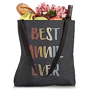 Best Annie Ever Retro Vintage Name Gift Dark Heather Gray Tote Bag