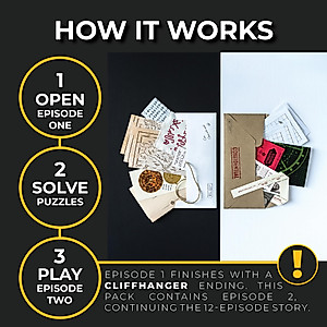 Escape Mail - Escape Room Game | Escape Room Kit, Family Escape Room Game | Ages 15+, 1-4 Players | Mail Game | DIY Escape Room | Fun Adults & Teens Mystery Game - Standard - Episodes 1 & 2