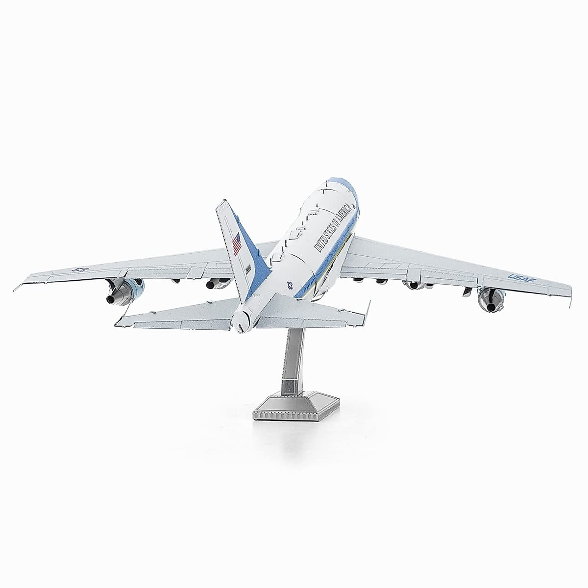 Fascinations Metal Earth Air Force One 3D Metal Model Kit Bundle with Tweezers