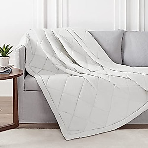 Serta Supersoft Cooling Lightweight Throw Blanket for Bedding and Couch for All Season, King, Snow White