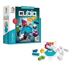 SmartGames Cubiq 3D Cube Building Game for 1 or 2 Players Ages 7 - Adult
