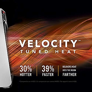 Vornado Velocity 1 Personal Space Heater with 2 Heat Settings and Advanced Safety Features, Small, White