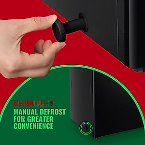 DEMULLER Chest Freezer 5.0Cubic Feet Deep Freezer Freestanding Freezers with 2 Removable Stainless Steel Basket, Mini Freezer Top Open Door Compact Freezer with Electronic Control 41℉ to -15℉BLACK