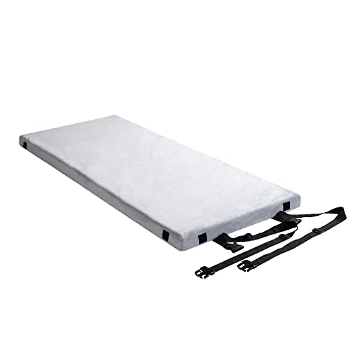 Memory Foam Camping Mattress Portable Travel Sleeping Pad Floor Guest Bed Tent Mattress Removable Waterproof Cover Travel Bag CertiPUR-US (Single (Small))