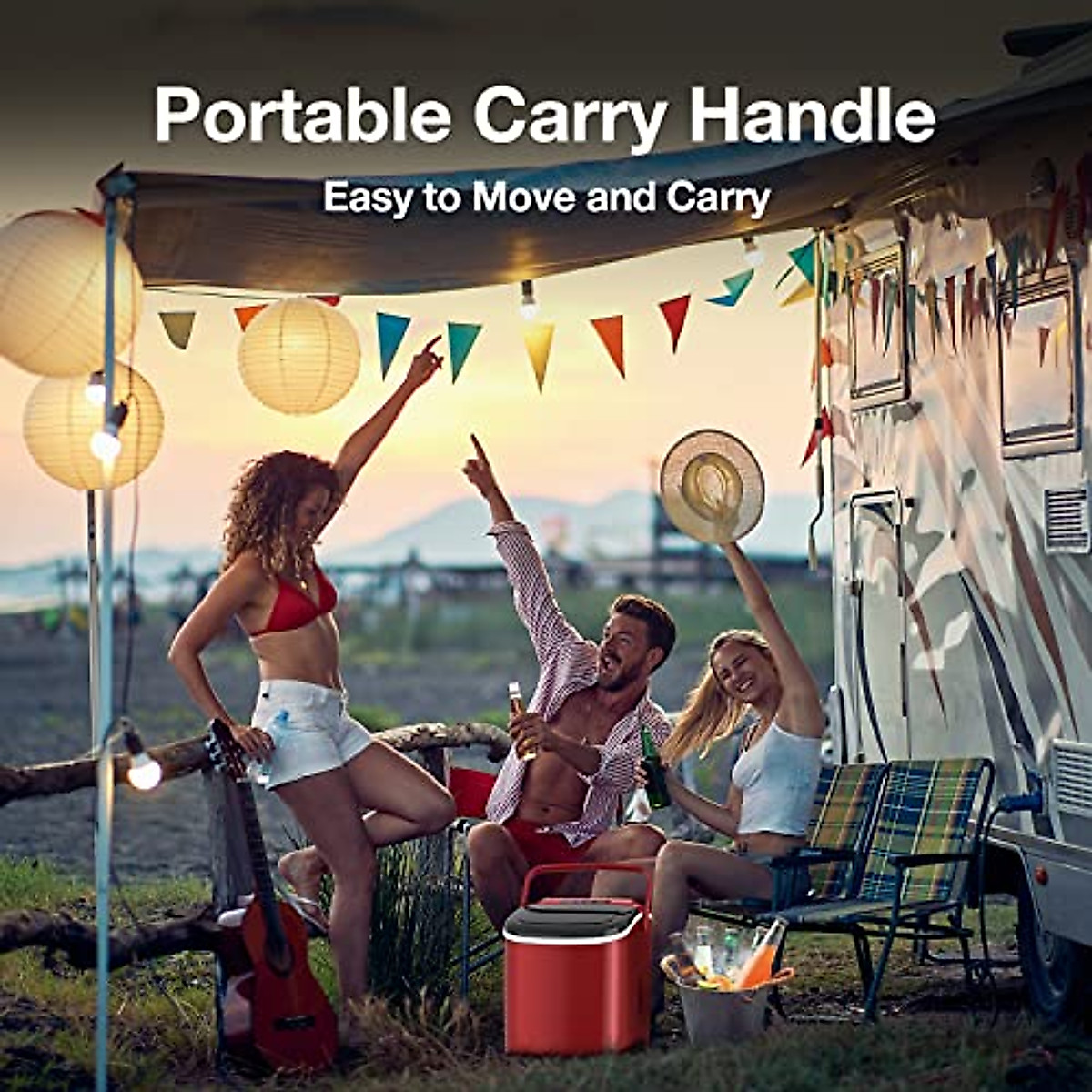 Ice Maker Countertop, Fast Ice Making in 6 Mins 9 Bullet-Shaped Ice, 26.5lbs/24Hrs, Portable Ice Maker Machine with Self-Cleaning, Ice Scoop, Ice Bags and Basket, for Home/Kitchen/Office/Bar/Party