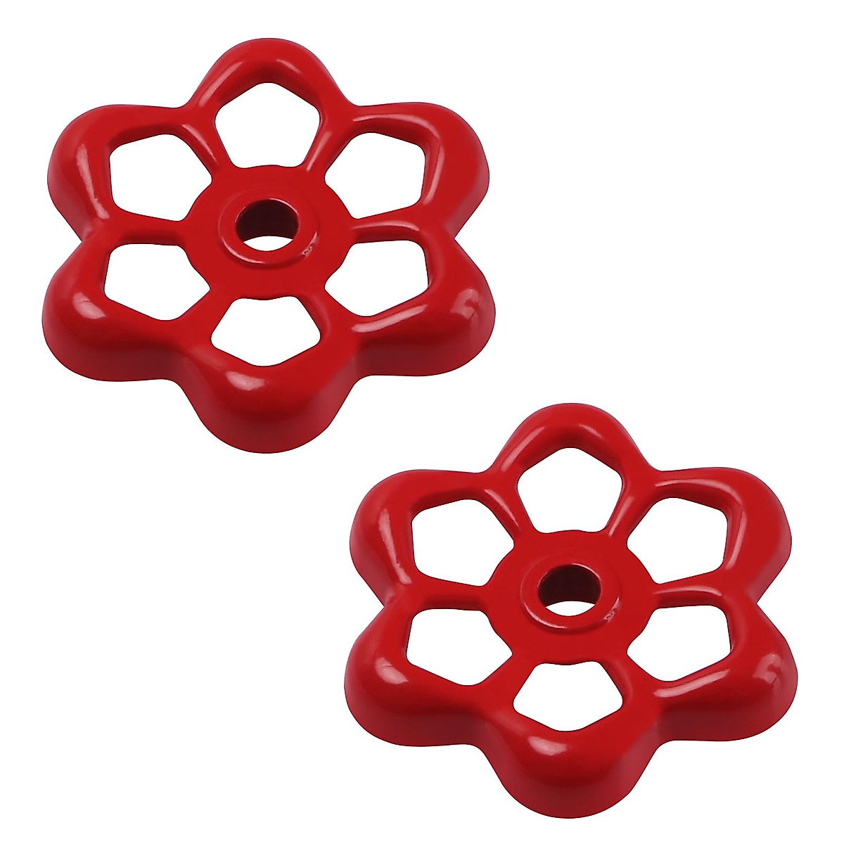 VIDABTE Metal Outside Faucet Hose Bibb Round Wheel Handle, Outdoor Faucet Handles Compatible with LASCO 01-5105, water spigot handle Fits Most 3/8 Shaft Sillcock Valve Stems (16 Point Broach )