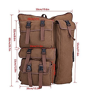 Middle 4K Canvas Drawing Board Bag, Artist Portfolio Backpack Bag Multi-functional Sketchpad Art Bag for Drawing Sketching