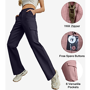 Cargo Pants Women Cotton Wide Leg Casual Hiking Military Army Combat Work Pants