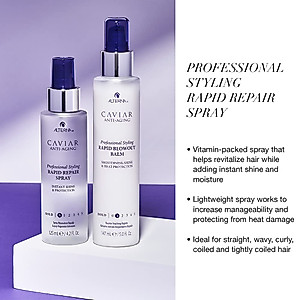 Alterna Caviar Professional Styling Rapid Repair Spray | Instant Shine & Heat Protectant Spray for Hair | Sulfate Free, 4.2 Fl. Oz.