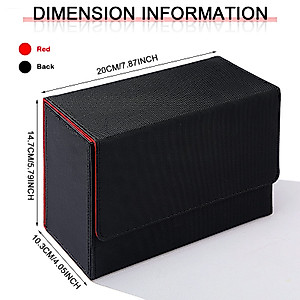 Epakh Graded Deck Card Storage for 32 4-Screw Trading Cards or 32 Graded Cards, Deck Trading Cards Box Holding Compatible with TCG MTG Storage Boxes for Baseball Play Cards(Black)