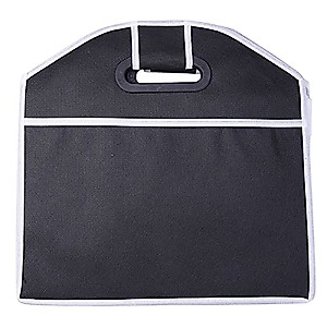 KOWMsnh Closet Mounted Storage Collapsible Car Trunk Storage Bag Organizer Car Accessories Organizer Portable Cars Storage Black for Auto Trucks Trunk Box