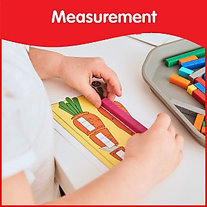 edxeducation Number Rods to Go - Hands-on Math Manipulative for Kids - Includes 231 Number Rods - 50 Double-Sided Activity Cards and Activity Book