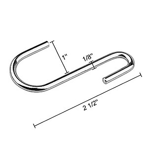 NXG 30-Pack Pot Rack Hooks,Heavy Duty Carbon Steel Chrome Universal S Hook Sturdy Hanging Hooks,for Hanging Heavy Kitchen Wares,Cookers, Pots and Pot Pad Multiple uses