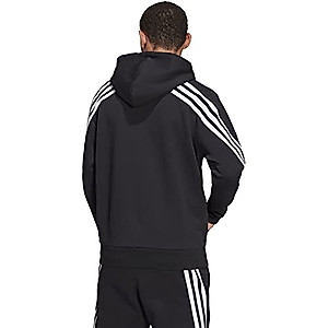 adidas Men's Sportswear Future Icon 3-Stripes Fullzip, Black, Medium