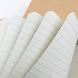 newestor A5 Travelers Notebook with 3 Lined Inserts - Refillable Leather Travel Journal for Men & Women, 90 Sheets, Brown