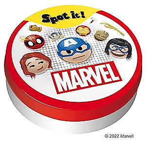 Zygomatic Spot It! Marvel Emojis (Eco-Blister) - Marvel Super Heroes Family Card Game for Superhero Fun! Fast-Paced Matching Game for Kids and Adults, Ages 6+, 2-8 Players, 15 Minute Playtime, Made