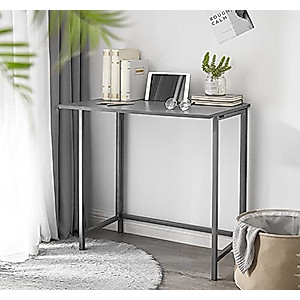 Urban Shop Tools Assembly Folding Desk with Tablet Slot, Grey