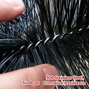 Roof Gutter Anti Blocking Brush To Prevent Fallen leaves From Clogging The Gutter, Tiameter 4.33 inch, Length 16ft