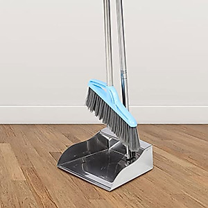 Zerodeko 1 Set Stainless Steel Trash Shovel Stainless Steel Trashcan House Brooms for Sweeping Indoor Sweeping Shovel Tools Garden Bucket Office Outdoor Stainless Steel + Plastic