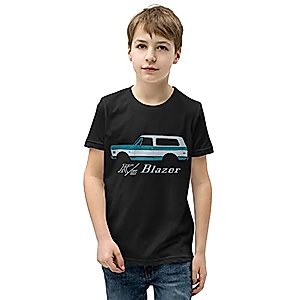 1971 Chevy K5 Blazer CST Vintage Truck Owner Youth Short Sleeve T-Shirt Black
