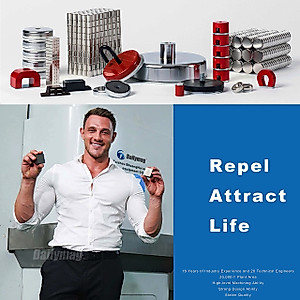 Dailymag Refrigerator Magnets, Strong Scratch-Free Refrigerator Magnet Clips for Organizing & Decorating, Great Gift for Fathers and Mothers, Husbands and Wives, Brothers and Sisters, Pack of 12pc