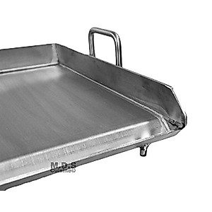 Stainless Steel Flat Top Comal Plancha 18"x16" inch BBQ Griddle for cooking with Outdoors Stove or Grill catering