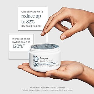 Briogeo Scalp Revival Charcoal + Coconut Oil Micro-Exfoliating Shampoo, Treatment for Dry & Itchy Scalp, Clarifying Shampoo for Build Up, Scalp Scrub for Oily Scalp, Vegan, Cruelty-Free, 8 fl oz