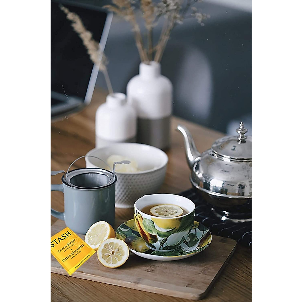 Eva's Gift Universe, Stash Tea Bags Sampler Assortment Box (80 Count) 28 Flavors Perfect Variety Pack in Wood (MDF) Gift Organizer Storage Gifts for Mom Dad Family Friends Coworker Women Men (Brown)