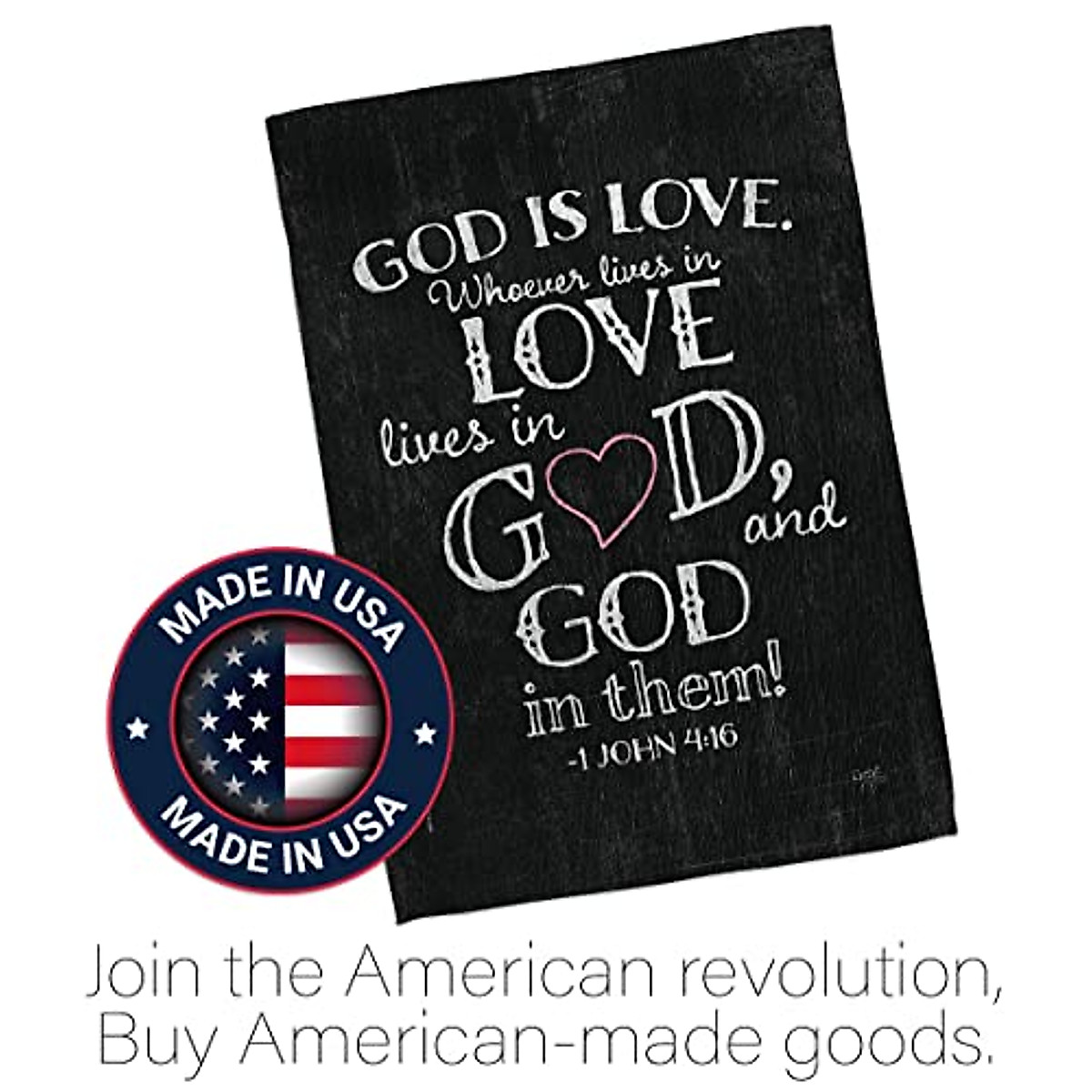 Breeze Decor God is Love Garden Flag Religious Bible Verses Bless Faith Thank Hope Pray Christian Religion House Decoration Banner Small Yard Gift Double-Sided, Made in USA