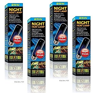 Exo Terra Night-Glo Moonlight Lamp, 25-Watt (4 Pack)