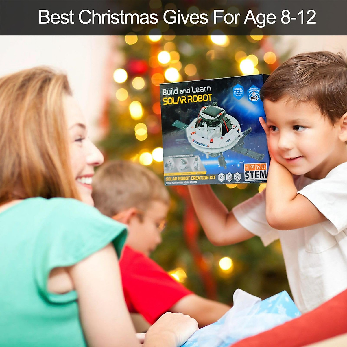 STEM 6-in-1 Education Solar Power Robot Toys for Boys Ages 8-12, DIY Building Educational Experiment Robotics Science Kit for Kids, Birthday Gifts for 8 9 10 11 12 Years Old Boys Girls Teens