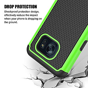 SYONER Galaxy S7 Case, [Shockproof] Defender Protective Phone Case Cover for Samsung Galaxy S7 (5.1", 2016) [Green]