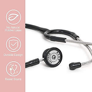 Stethoscope Pediatric For Doctors And Medical Student Nurses Pediatric, light weight Stainless Steel Chest Piece with Flexible Jointless Tube & Soft Sealing Ear Knobs