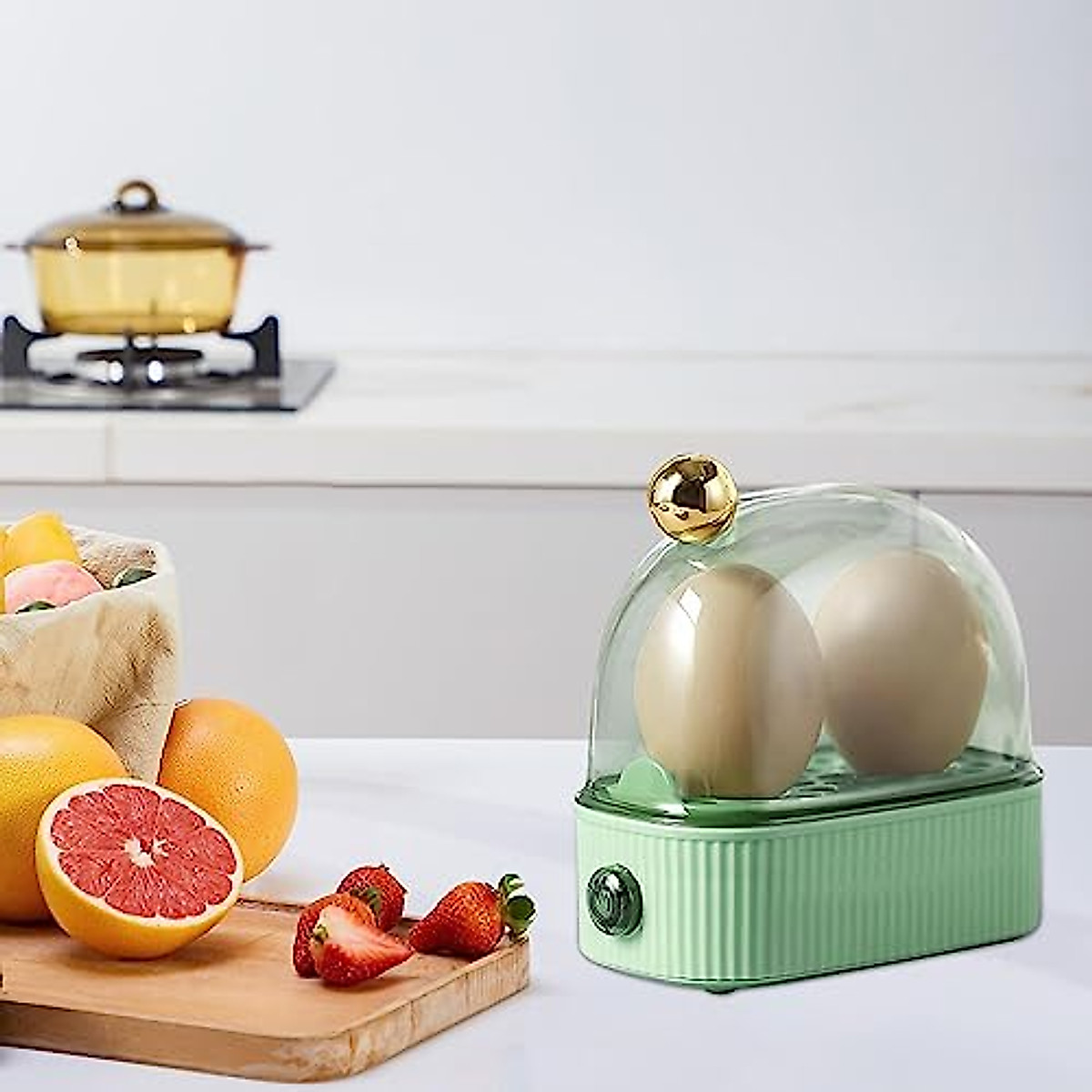 Egg Cooker, Soft Boiled Eggs Cooker, Poacher Hard Boiler Electric Egg Cooker Steamed Eggs Small Egg Steamer Kitchen Gadgets Fast Heating For Dormitory