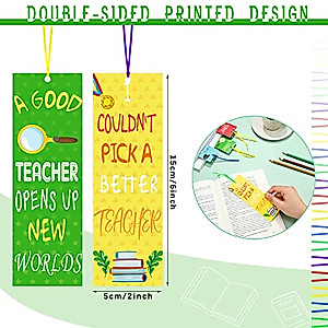 120 Pcs First Day of School Supplies for Teacher, Back to School Bookmarks, Teachers Appreciation Gifts Thank Teachers Bookmarks Back to School Decor Classroom Teachers Gifts